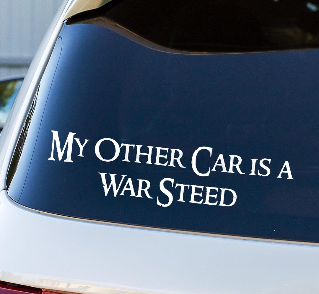 Lord of the War Steed Car Truck Decal, Video Game Truck Decal, Geek Car ...