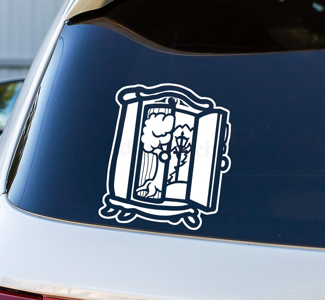 Open Wardrobe Car Decal, Fantasy Inspired Car Decal, Geek Car Decal ...