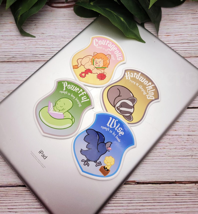 Kawaii Magic School House Sticker Pack, Laptop Decal, Geeky Sticker ...