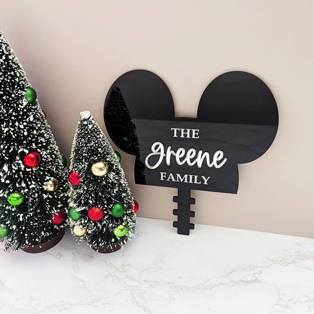 Mouse Ear Tree Topper | Custom Tree Topper | Family Christmas Tree ...