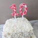 Cow Print Cake Topper Cow Print Numbers Cake Topper Number Cake Topper ...