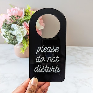 Do Not Disturb Door Hanger | Acrylic Door Tag Hanger | Door Hanger ...