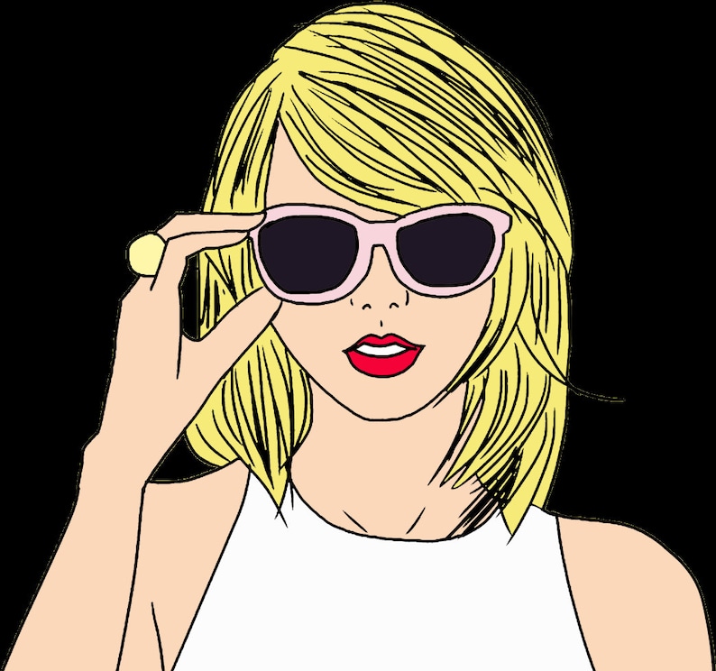 Edible Image Cartoon Taylor Swift - Etsy