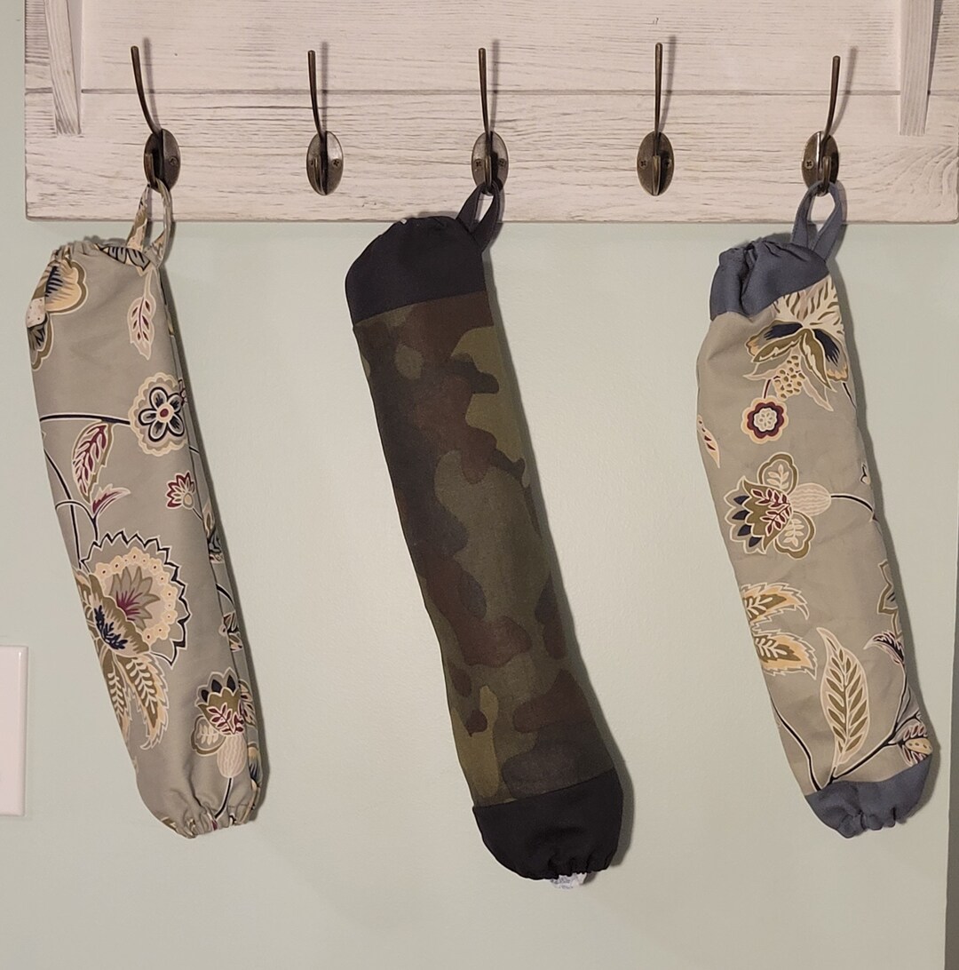Grocery Bag Dispenser/holder for Plastic Bags or Rags With Hanging Loop ...