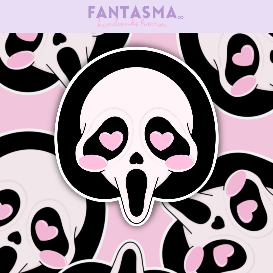 Spooky Cute Ghost Slasher Vinyl Sticker Horror Movie Sticker for Laptop ...