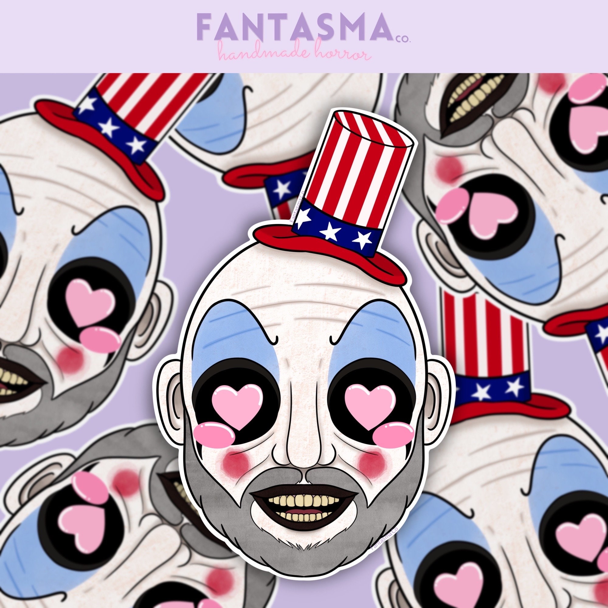 Spooky Cute Clown Vinyl Sticker Horror Movie Sticker for - Etsy