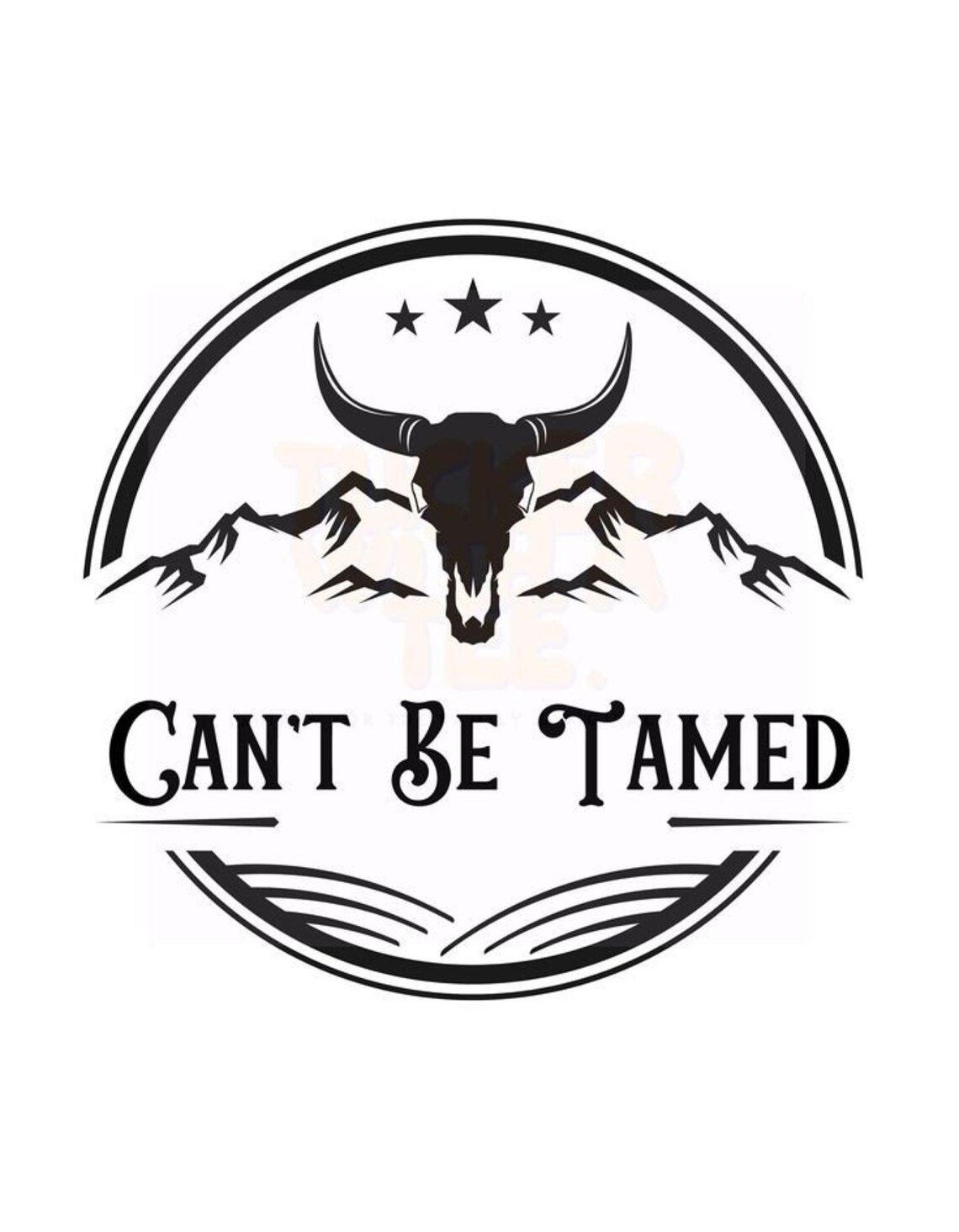 Can't Be Tamed Decal - Etsy