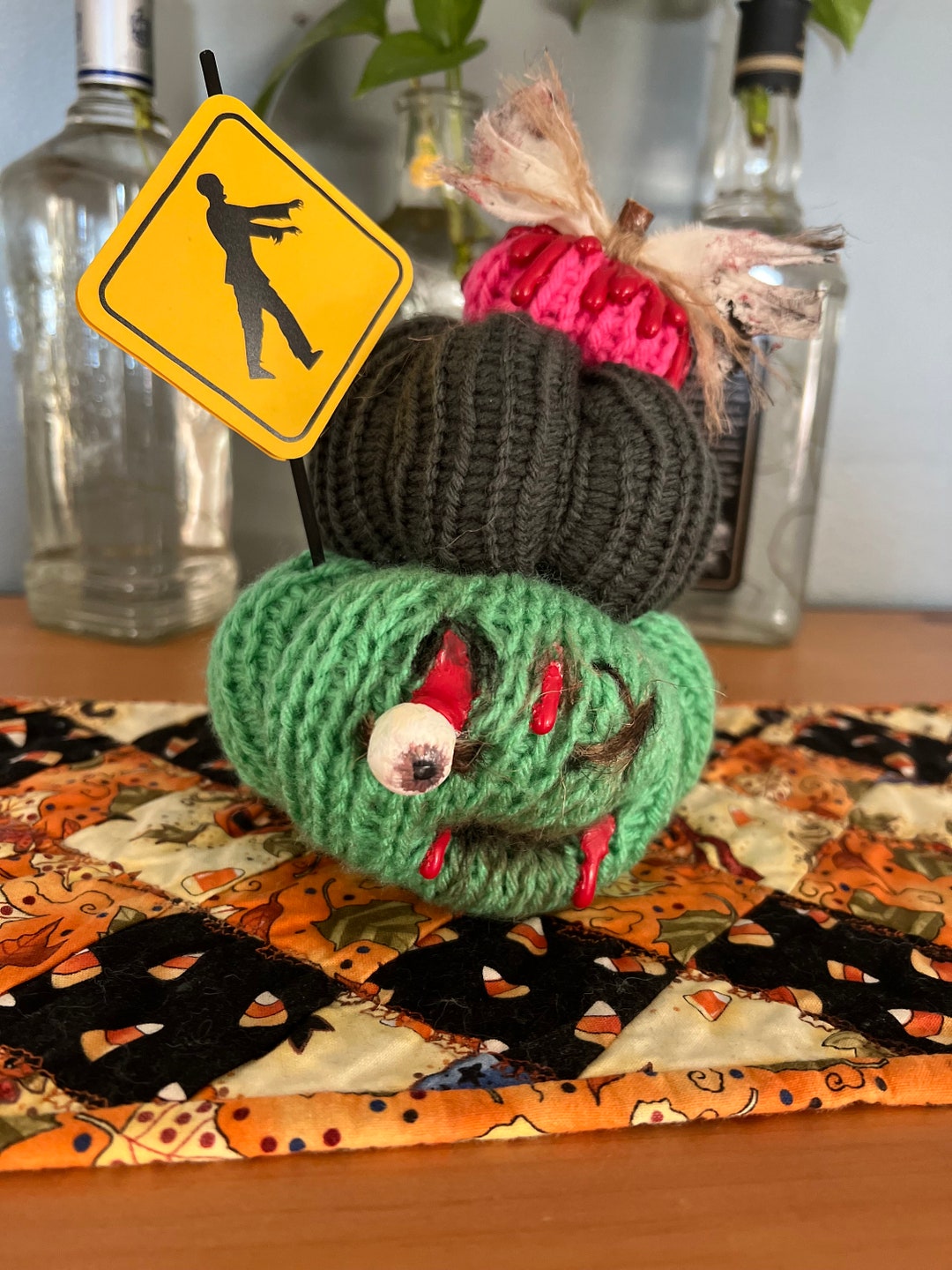 Zombie Pumpkin Stack - Etsy