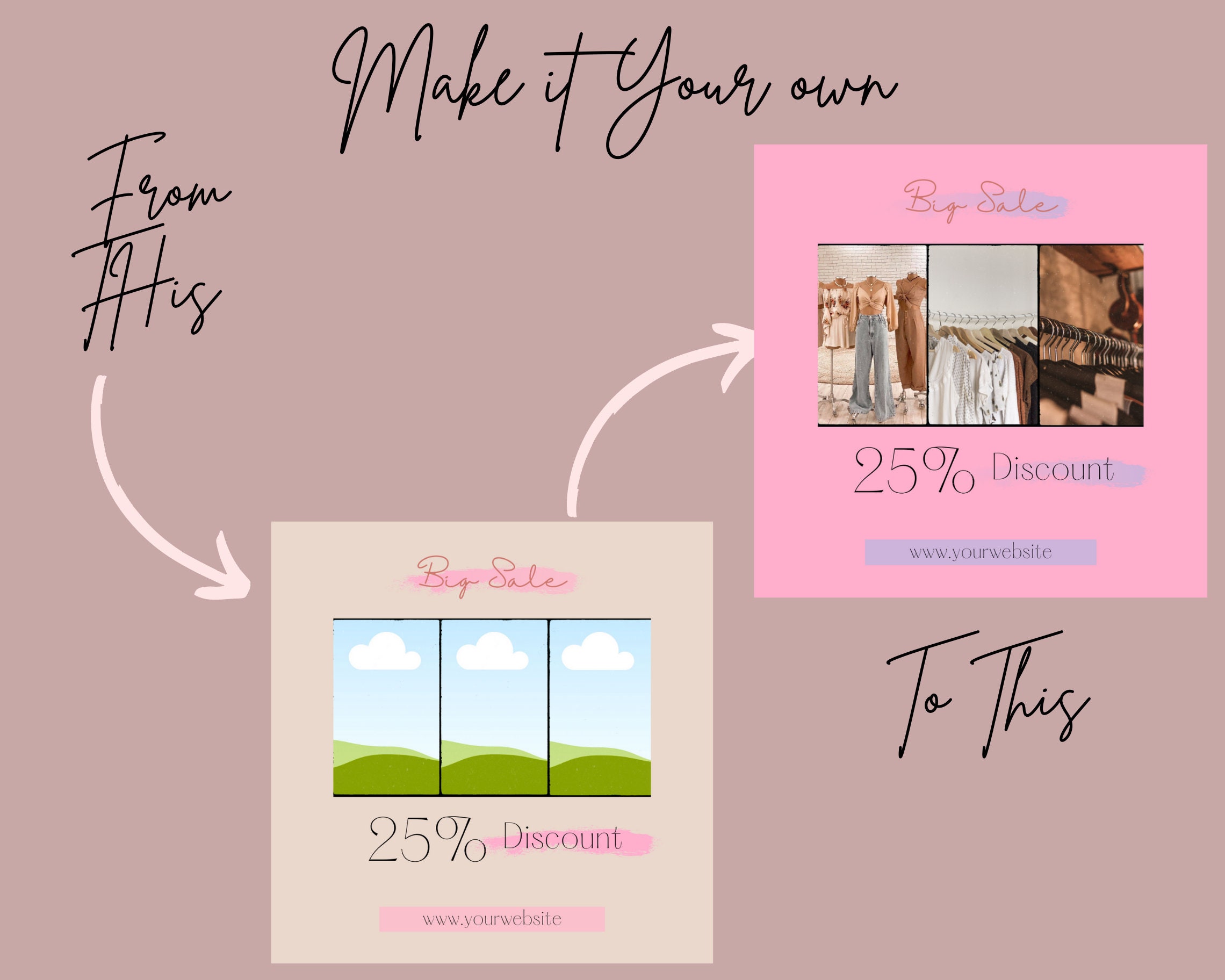 50 Instagram Post Template | Business Coach| Coaching Posts| - Etsy