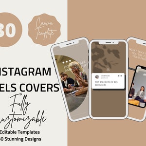 30 IG Reel Cover Template | Instagram Reels | Instagram Reel Kit | IG ...
