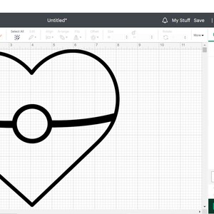 Pokémon Ball Inspired Heart – Instant Digital Download | Svg, Png, Jpg ...
