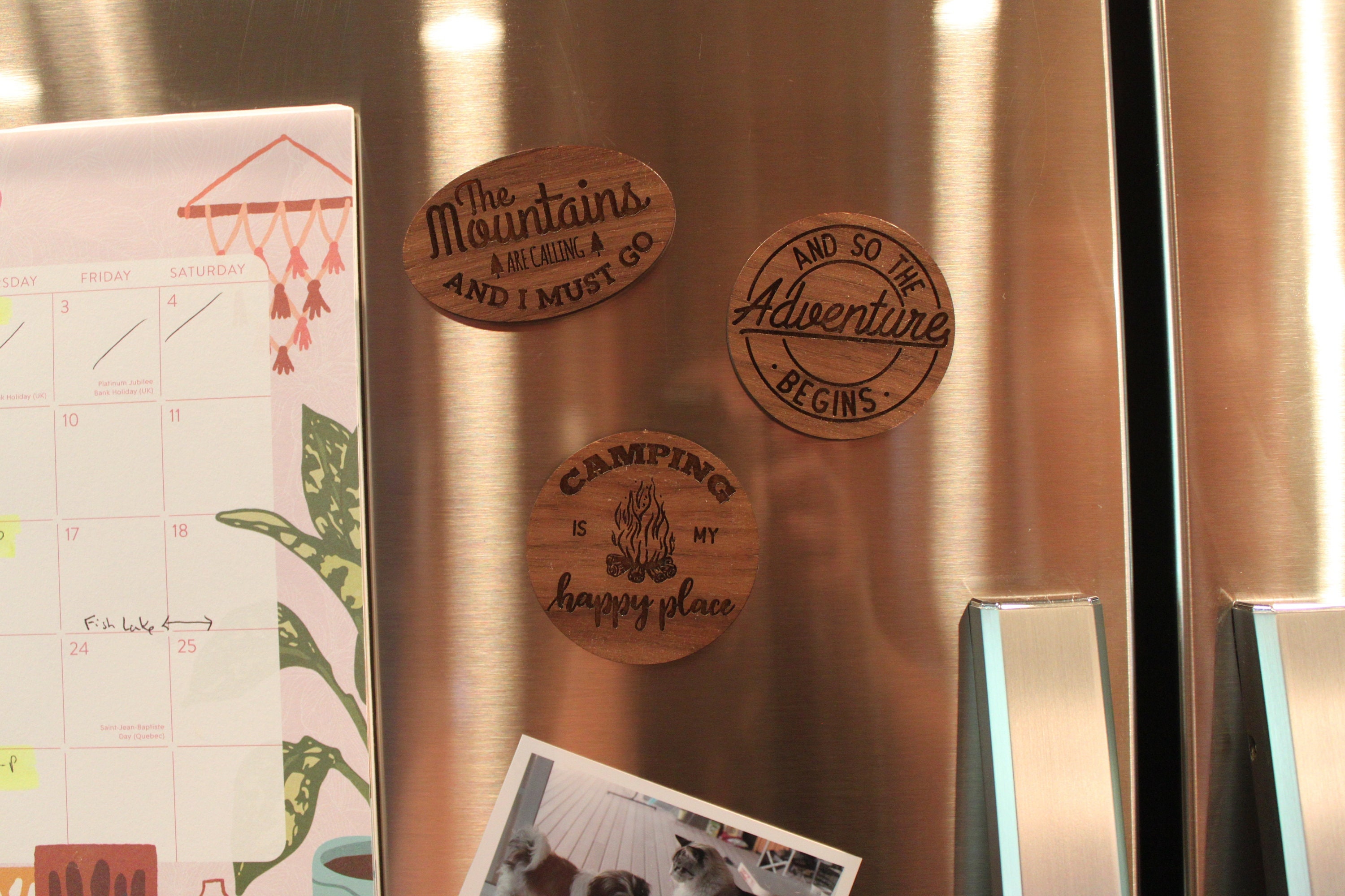 Camping Themed Refrigerator Magnets - Etsy