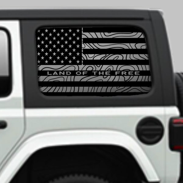 Jeep Distressed Flag Decals - Etsy