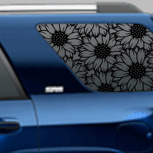 4runner Side Window Decals. Sunflower Design. Available for - Etsy