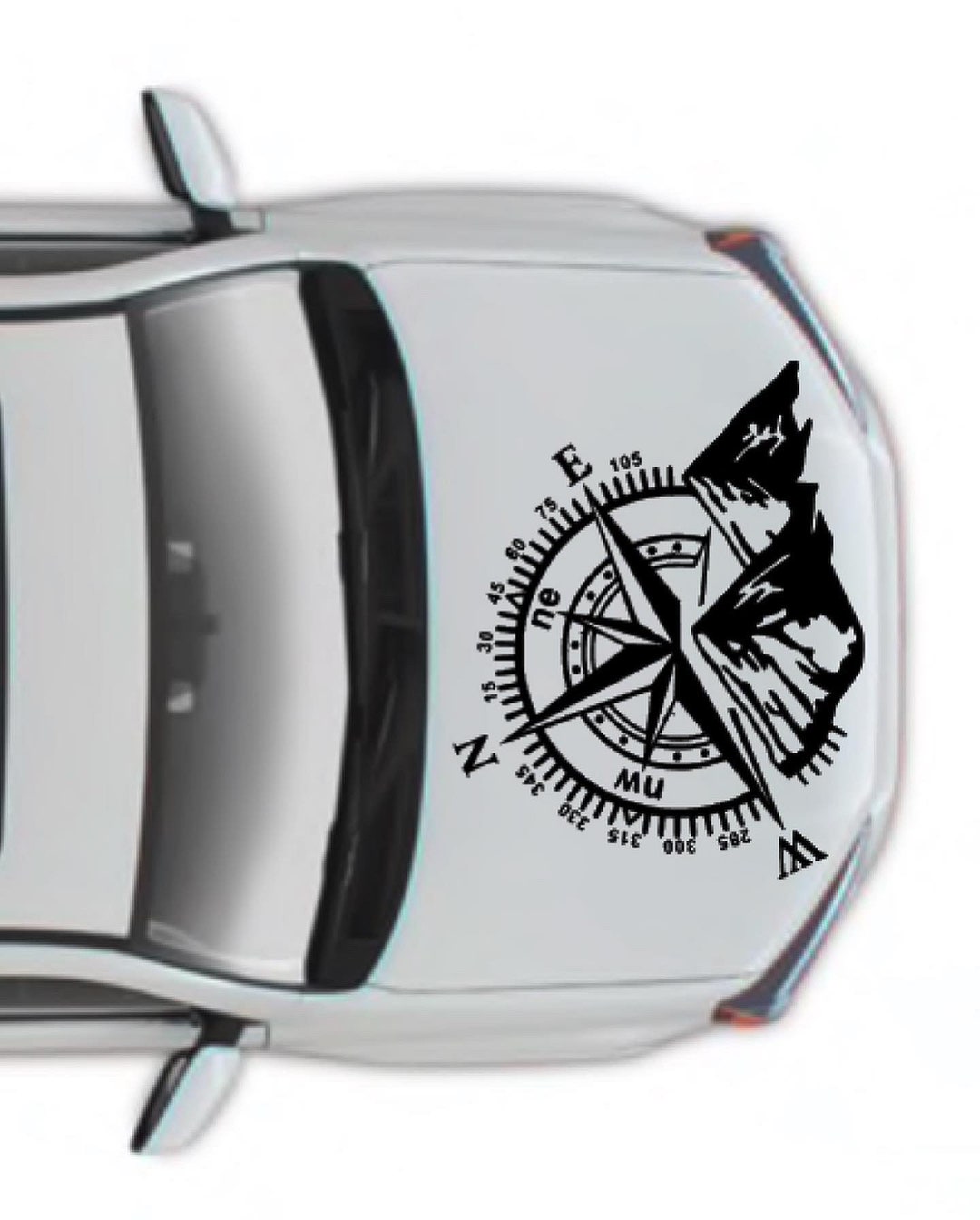 4runner Mountain/compass Hood Decal. Available for 1st, 2nd, 3rd, 4th ...