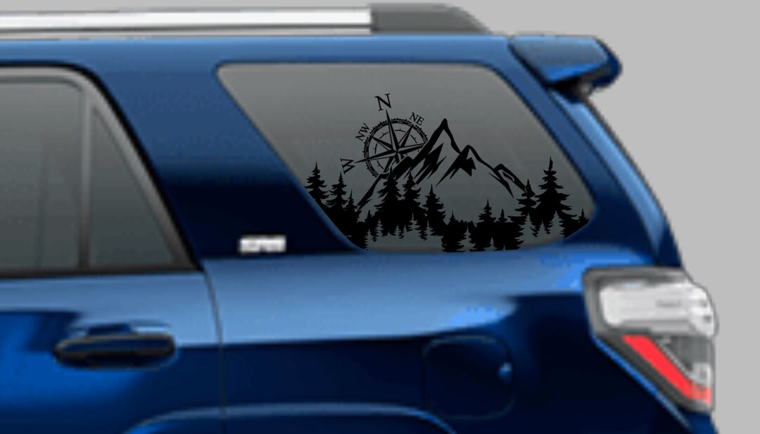 4runner Side Window Decals for 2nd Gen 5th Gen. Mountains, Trees and ...