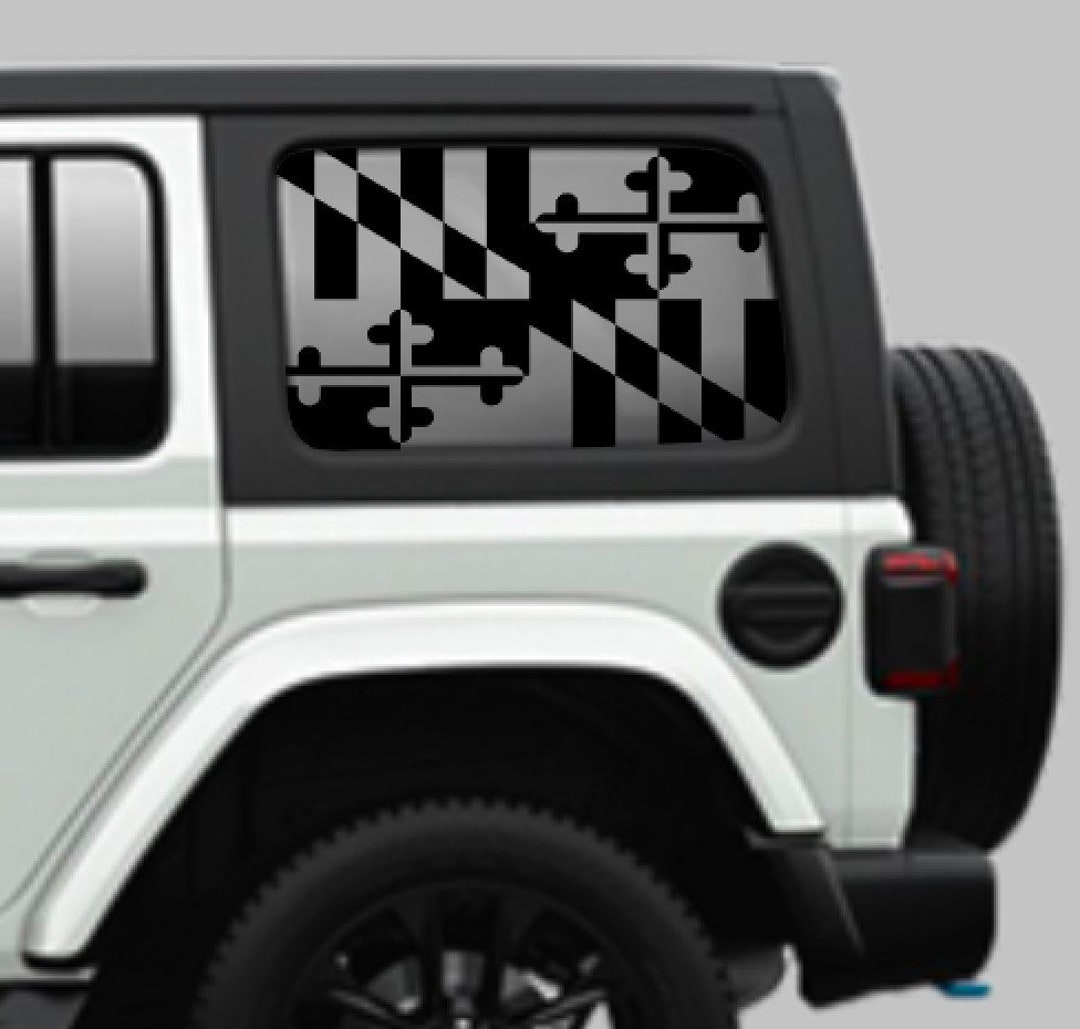 Maryland Flag Side Window Decals That Fit Jeep Wrangler. - Etsy