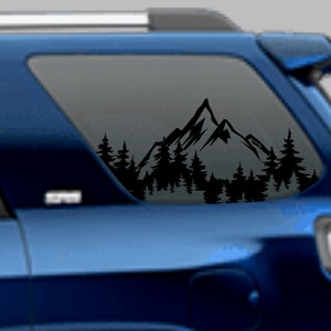 4runner Side Window Decals for 2nd Gen 5th Gen. Mountains, Trees and ...