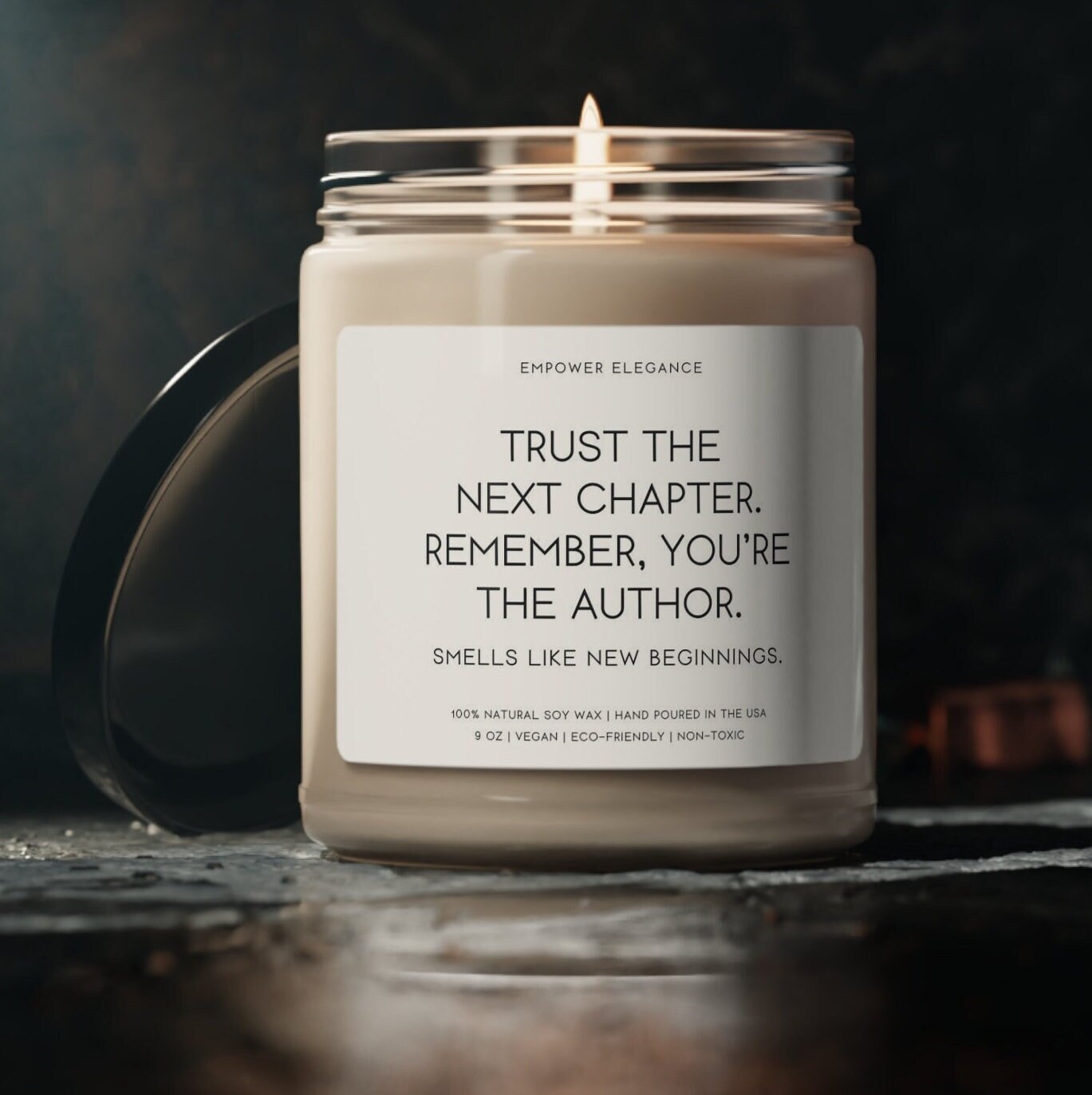 Trust the Next Chapter Candle, Laid Off, Job Loss, Divorce Gift for ...
