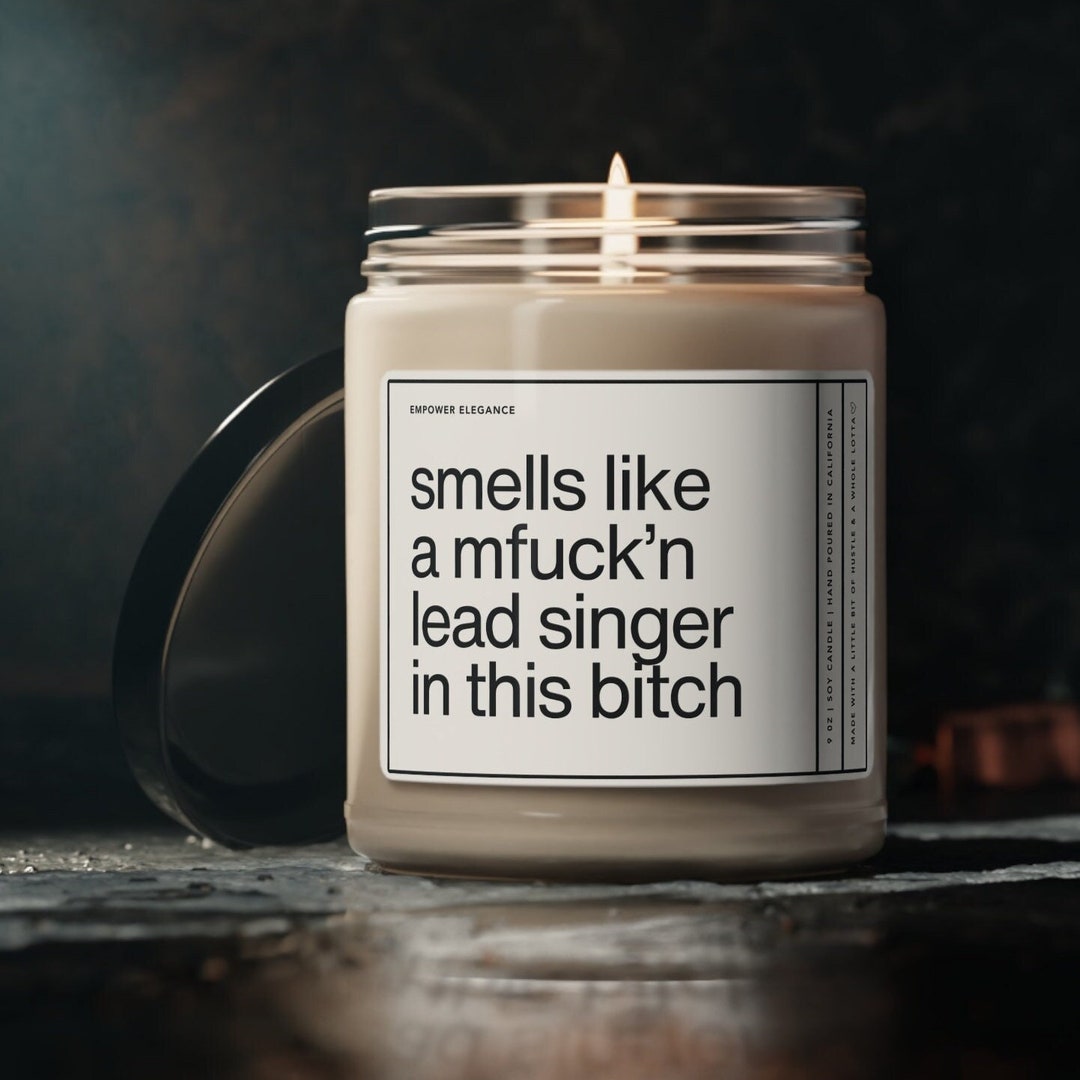 Funny Gift for Lead Singer Candle, Lead Singer Gift, Vocalist Gift ...