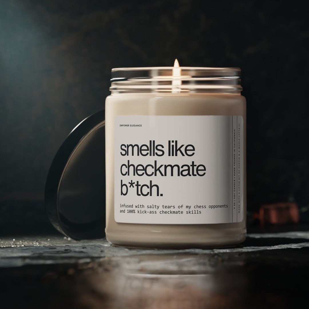 Smells Like Checkmate Candle, Chess Gift, Chess Candle, Funny Gift for ...