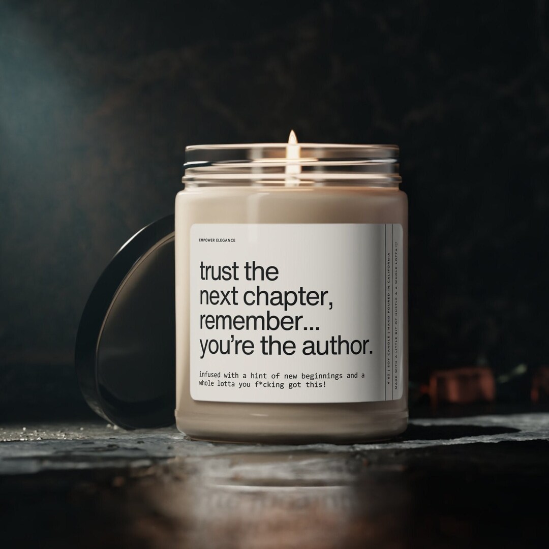 Trust the Next Chapter Candle, Laid Off, Job Loss, Divorce Gift for ...