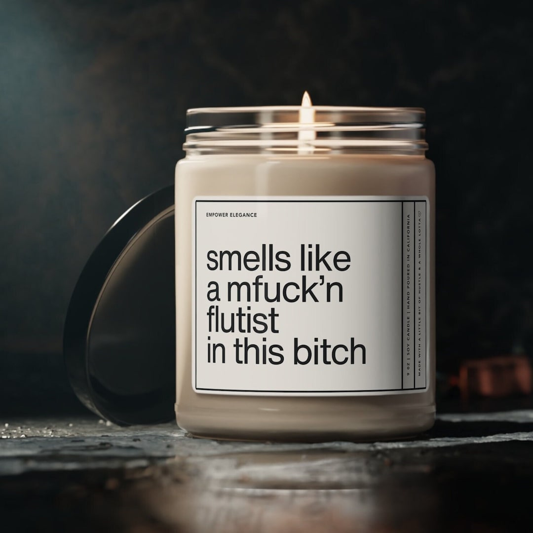 Funny Flutist Gift, Flute Player Gift, Smells Like Flutist Candle ...