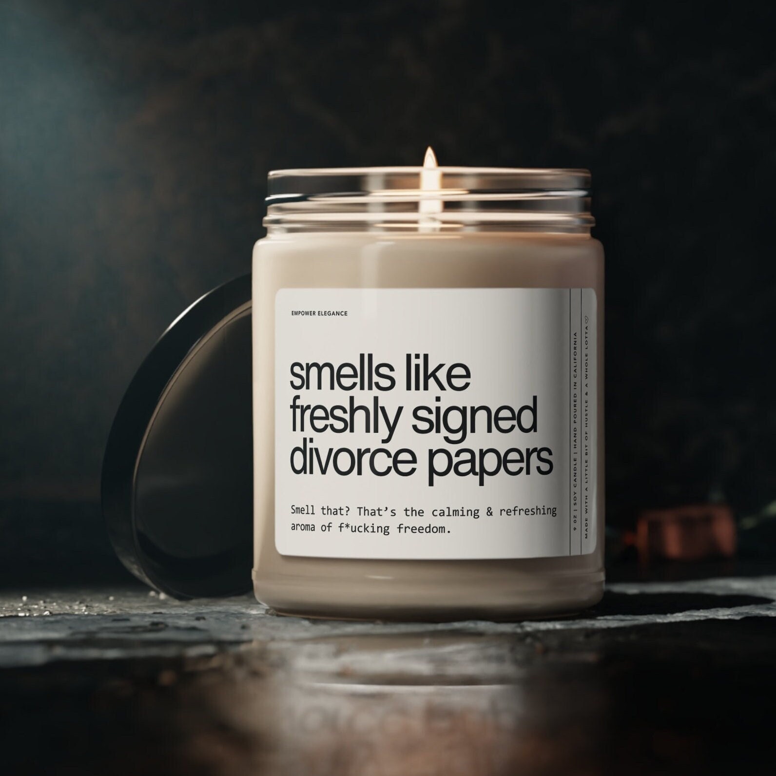 Divorce Gift, Smells Like Divorce Papers, Divorce Candle, Divorce Party ...