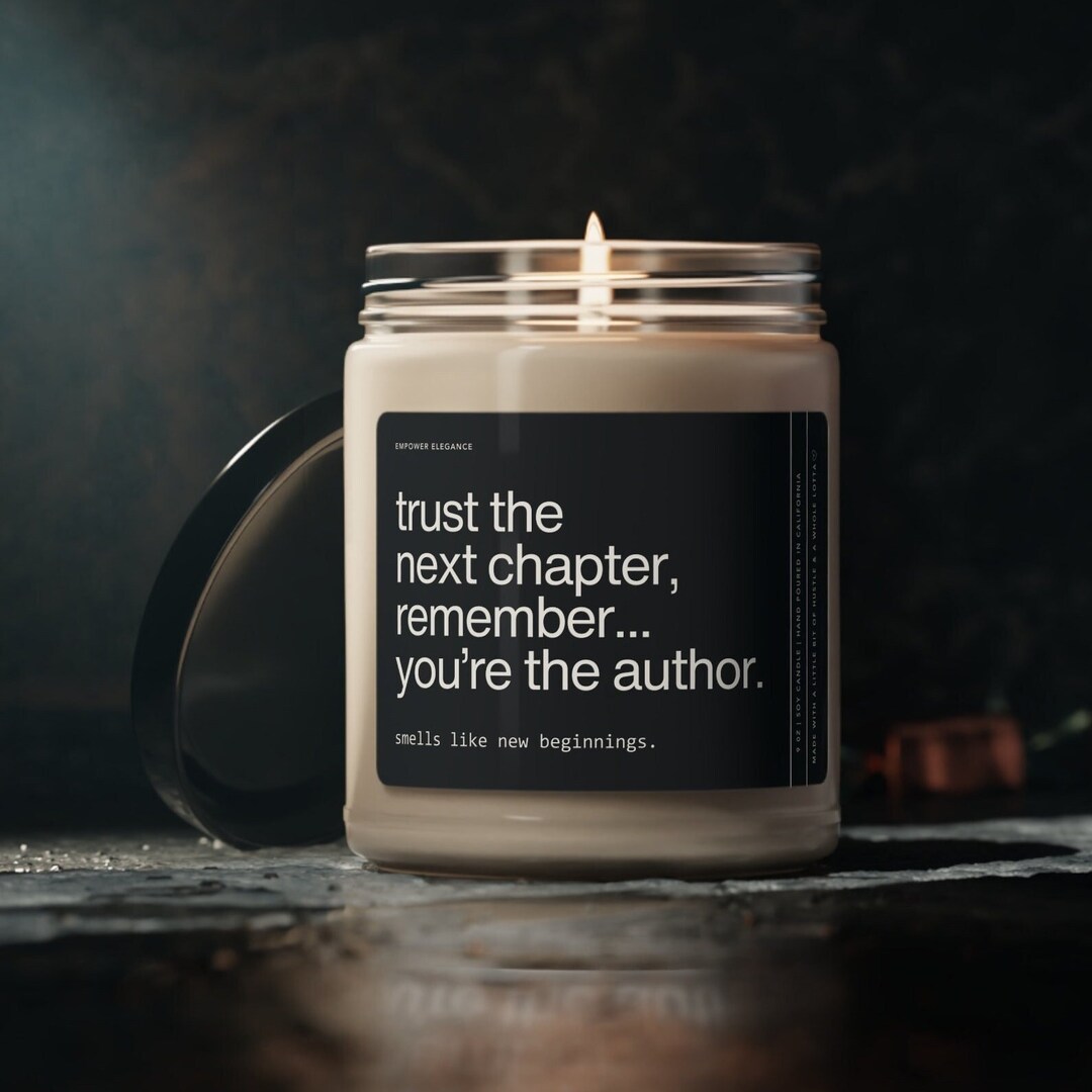 Trust the Next Chapter Candle, Laid Off, Job Loss, Divorce Gift for ...