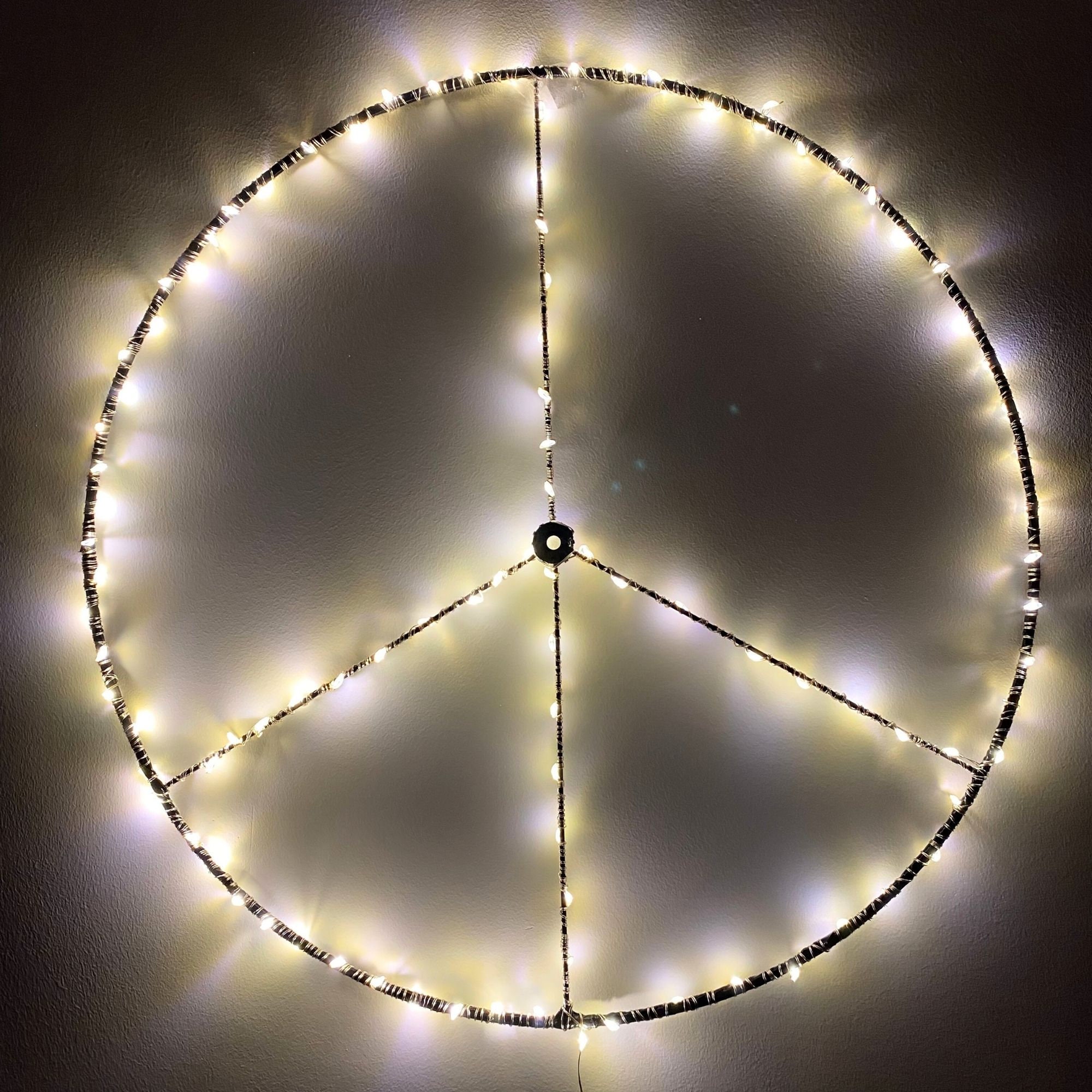 Fairy Lights Peace Sign / LED Lights / Indoor Light up Decor / LED Sign ...