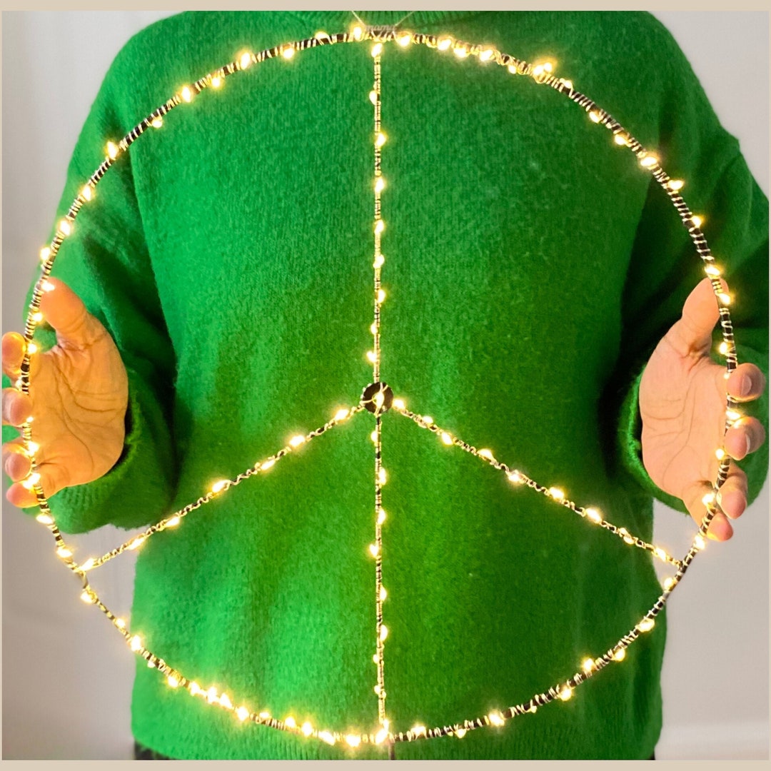 Fairy Lights Peace Sign / LED Lights / Indoor Light up Decor / LED Sign ...