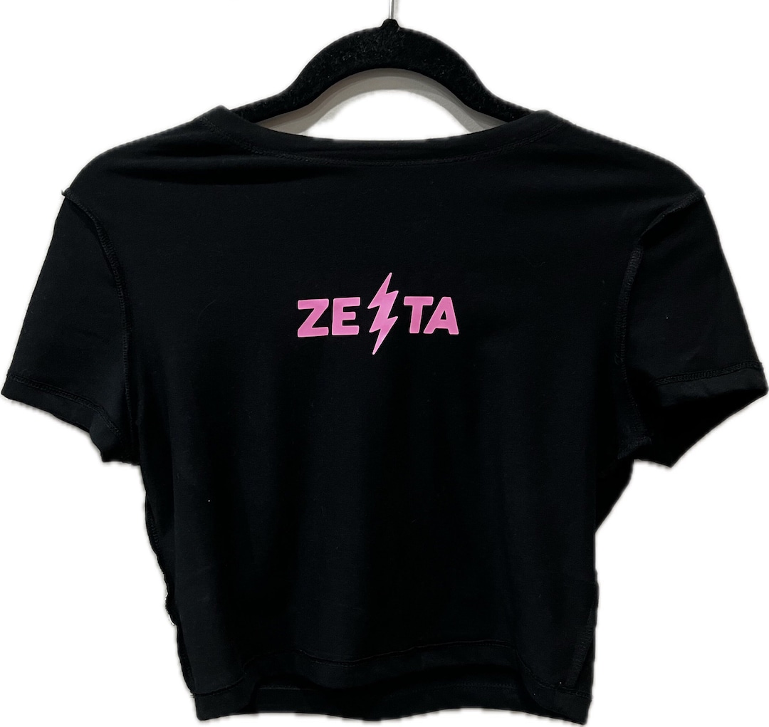 Zeta Baby Tee Customizable Sorority Crop - Etsy