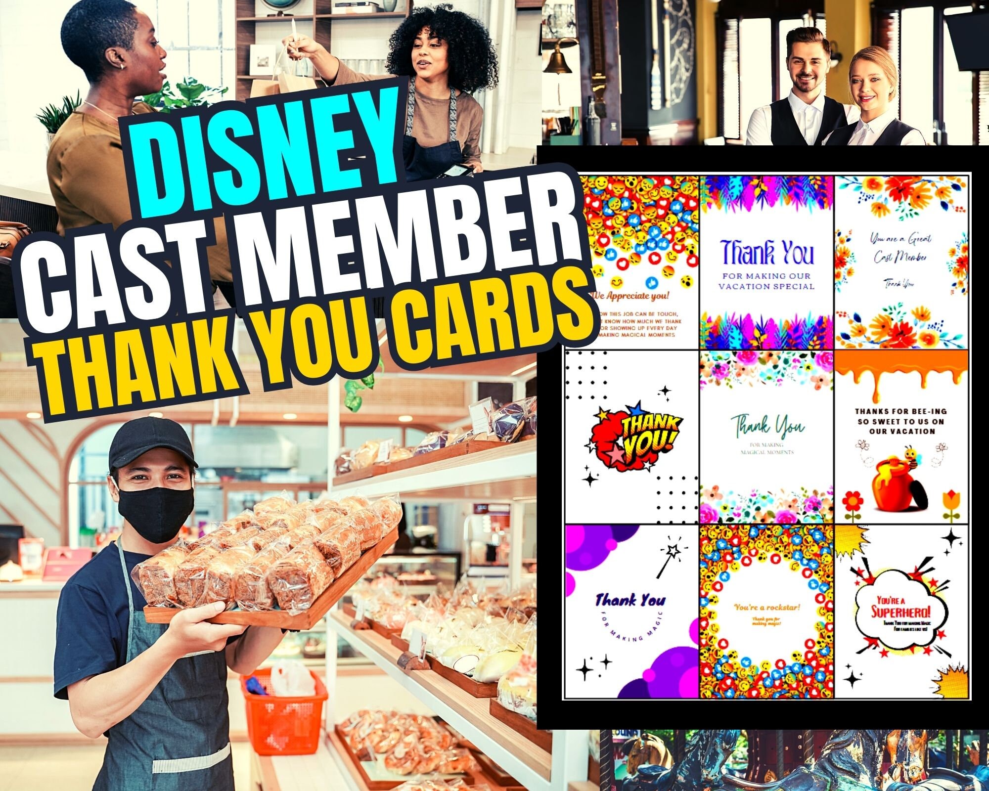 Cast Member Thank You Cards Print & Hand Out Like Valentines - Etsy