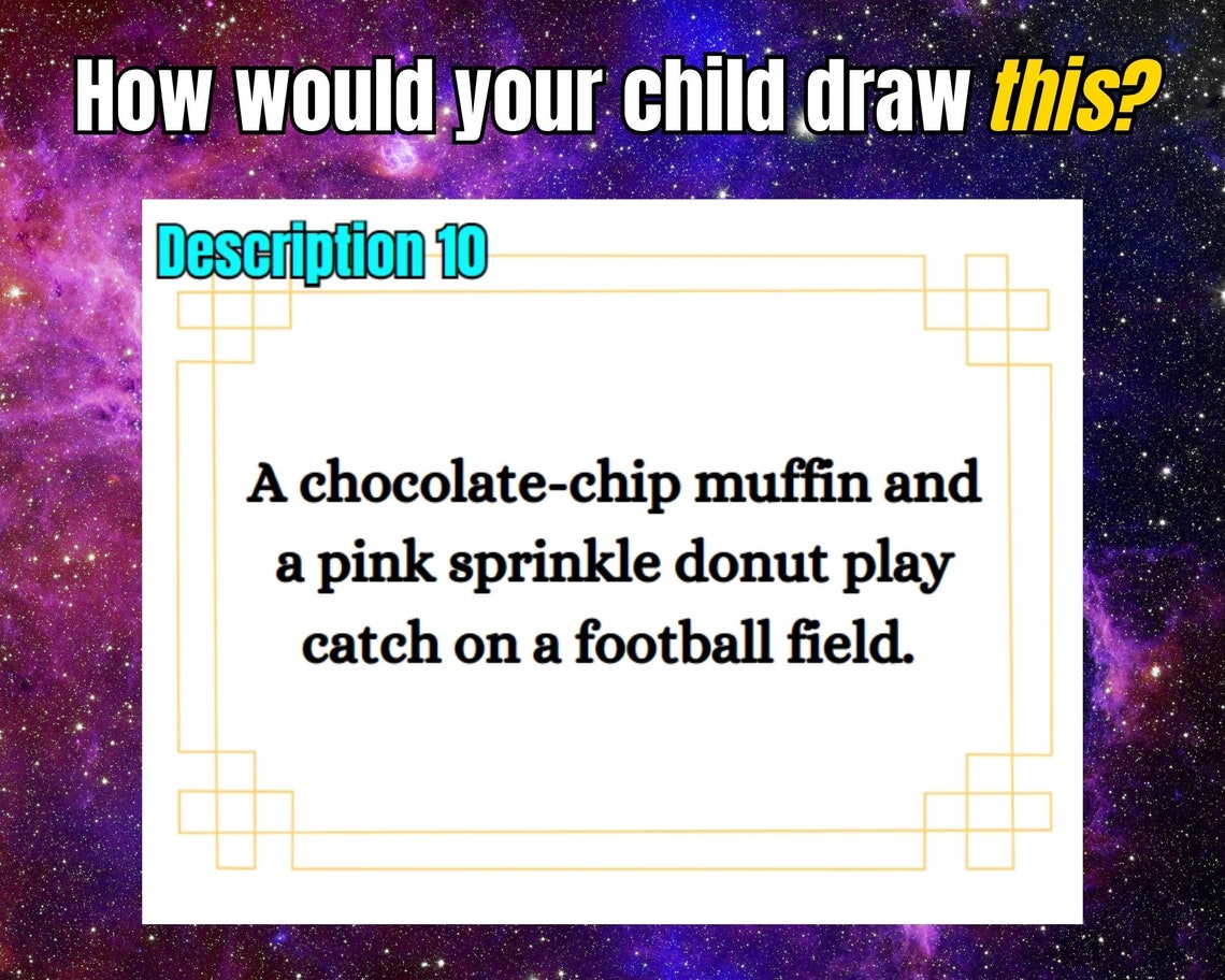 Art Challenge for Creative Kids, Game for Birthday Parties or Family ...