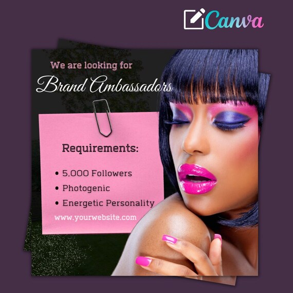 DIY Brand Ambassador Flyer Brand Ambassador Search - Etsy