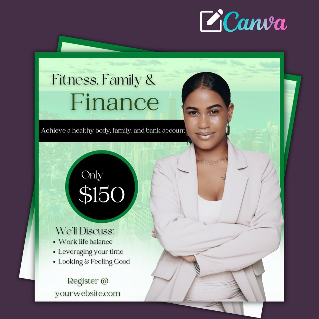 DIY Webinar Flyer, Masterclass Flyer, Financial Literacy Flyer ...