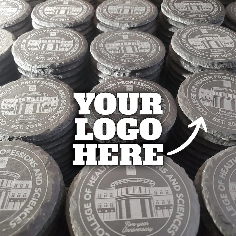 Custom Logo Coasters - Etsy