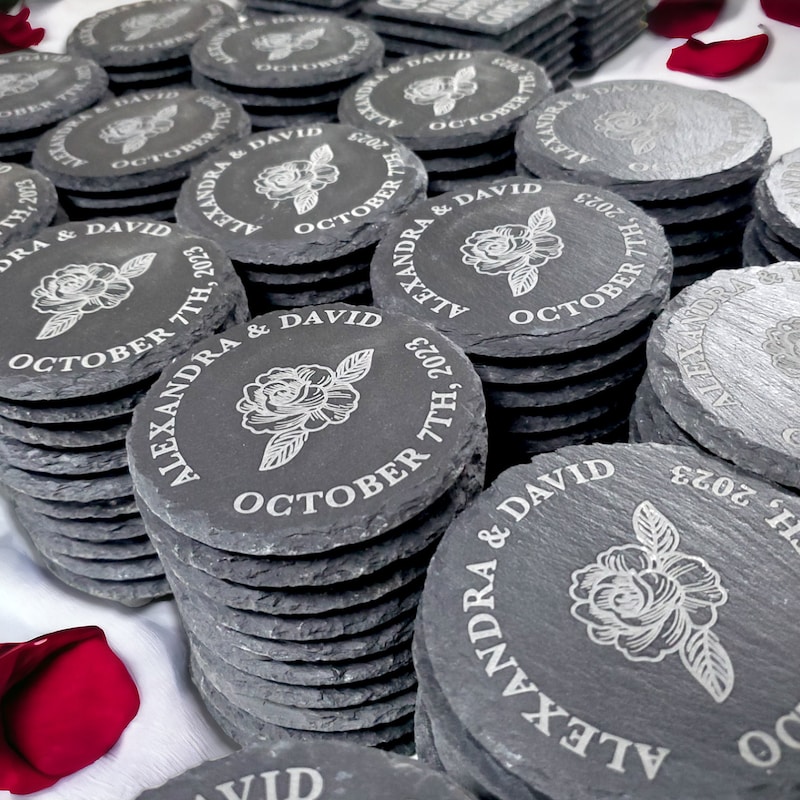 Wedding Coasters - Etsy