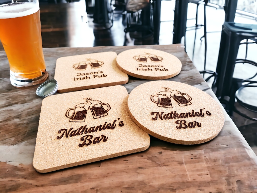 Custom Bar Coasters, Beer Coasters, Premium Quality Personalized Drink ...