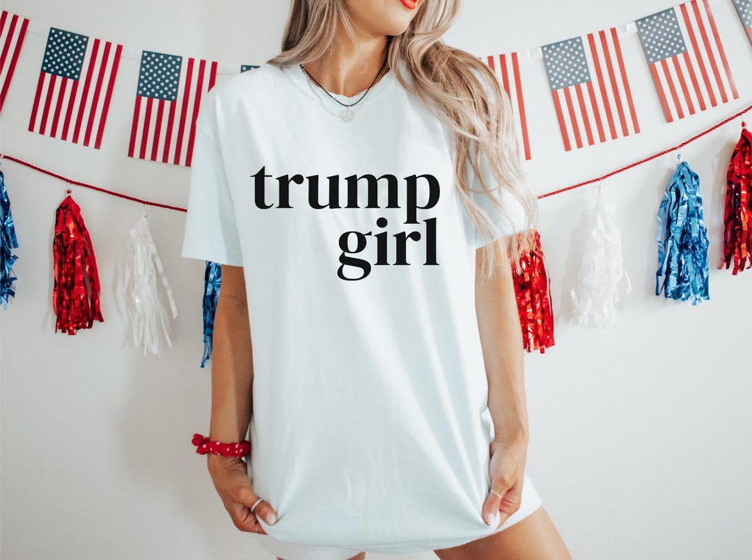 Trump Girl Shirt, Trump Girl Tshirt, MAGA Shirt, Preppy Trump Tee ...