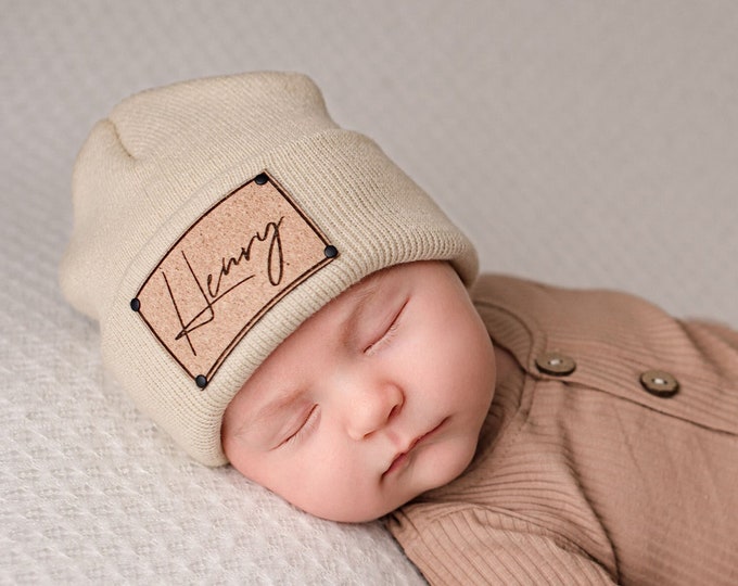 Name Hat Custom Baby Kids Child Baby Newborn Beanie Slouchy ...