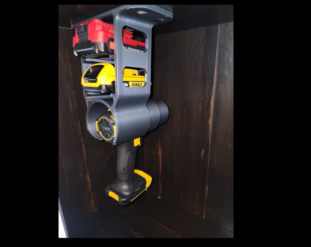 Drill Gun & Battery Holder, for Dewalt, RYOBI, Milwaukee, Portal Cable ...