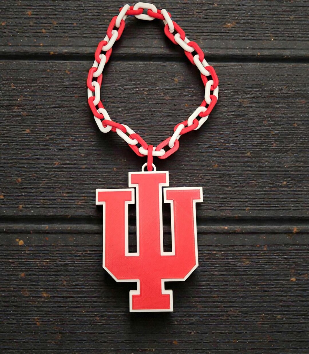 Indiana University “IU” Logo Hype Chain, IU Hoosiers Necklace,indiana ...