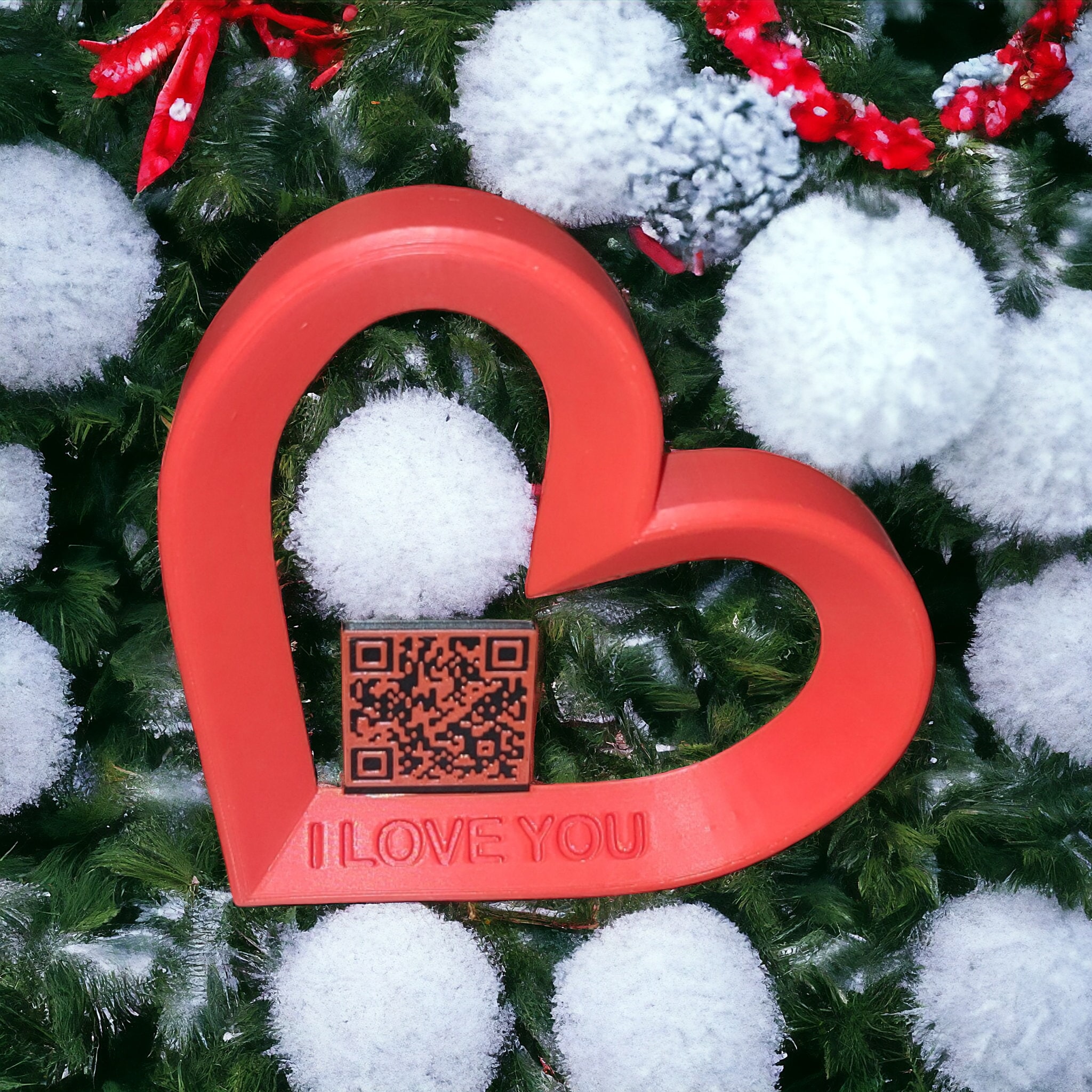 Photo Album QR Code, Memory Love QR Code Heart, Plaque for Love One's ...