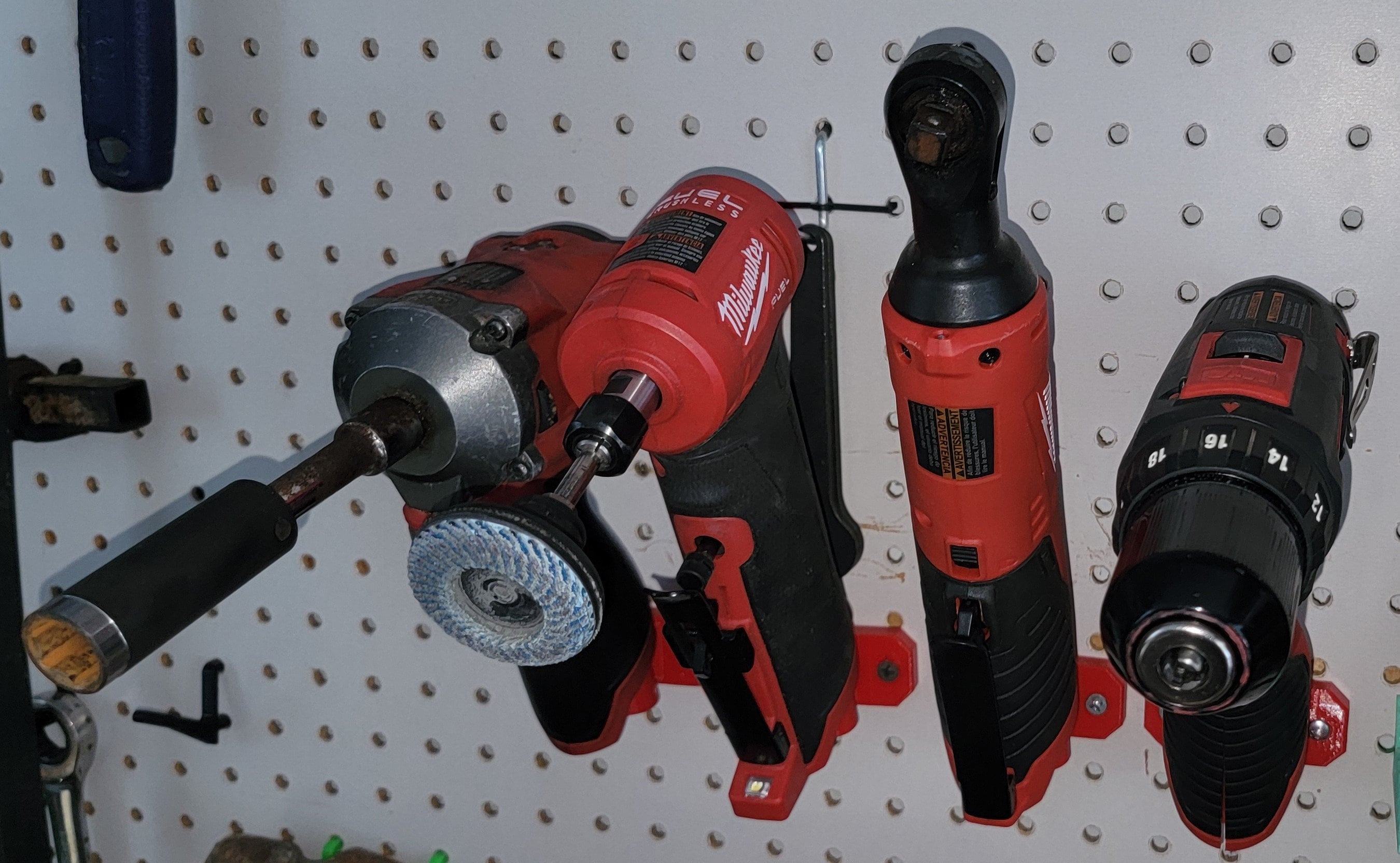 Milwaukee Wall Tool Holder M12 Tool Organizer, Set of Two, Wall Mount ...