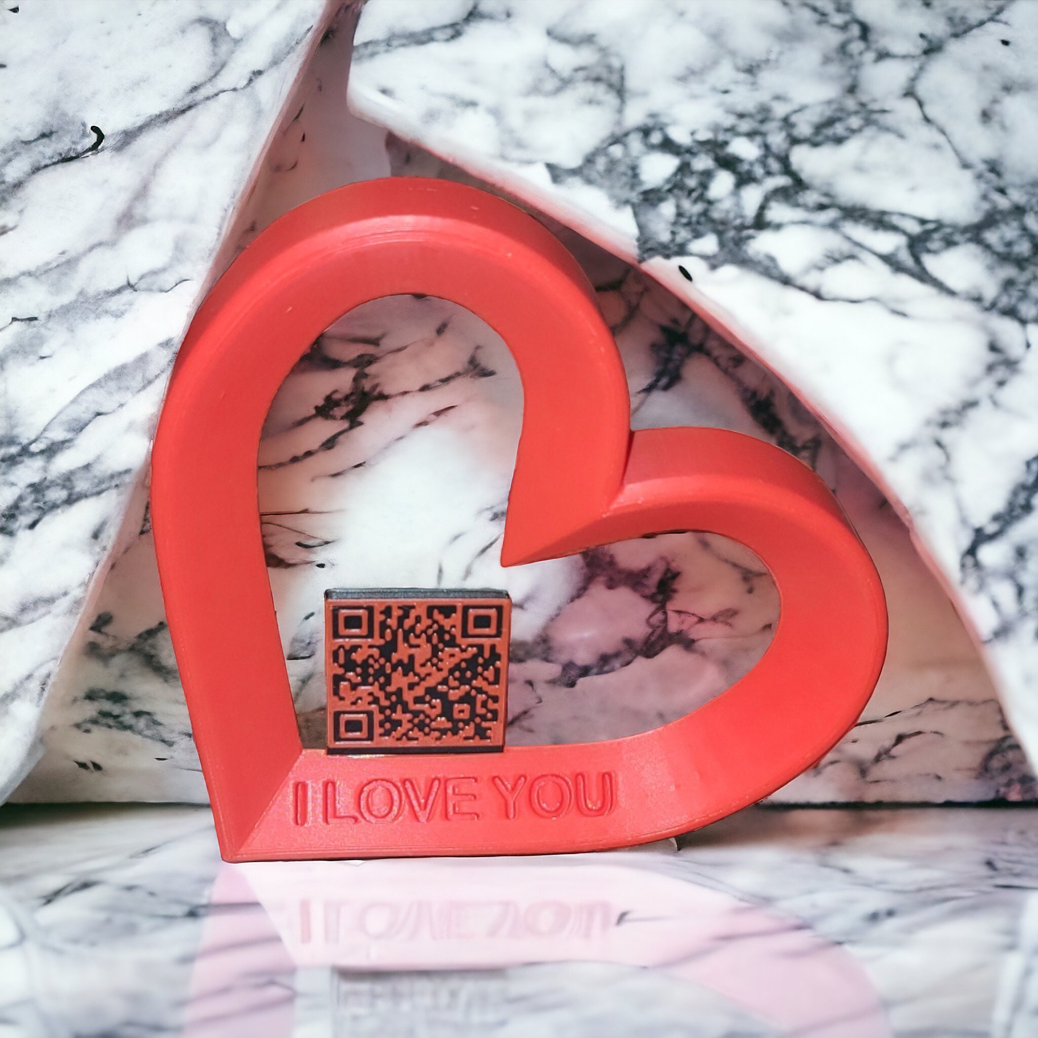 Photo Album QR Code, Memory Love QR Code Heart, Plaque for Love One's ...