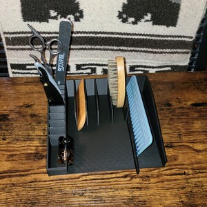 Hair Salon Scissors Holder, Scissors & Brushes Storage Tray, Salon ...