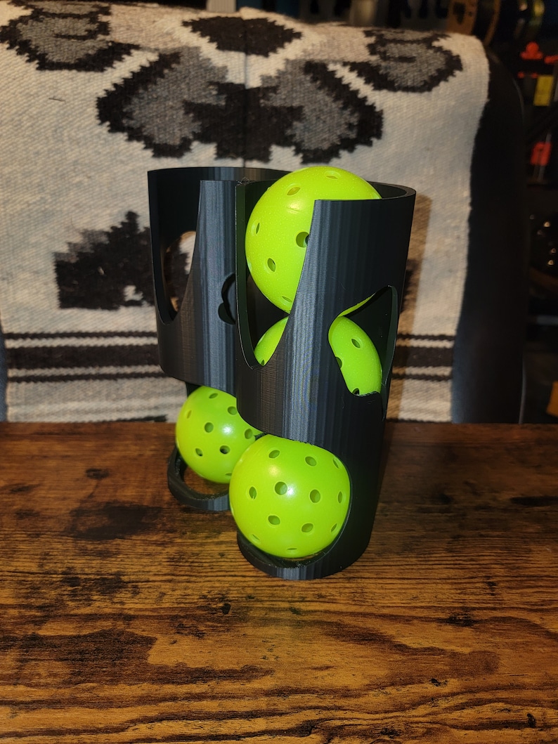 Pickleball Rack Dispenser Dual Holder, Holds 6 Balls, Great Gift for ...