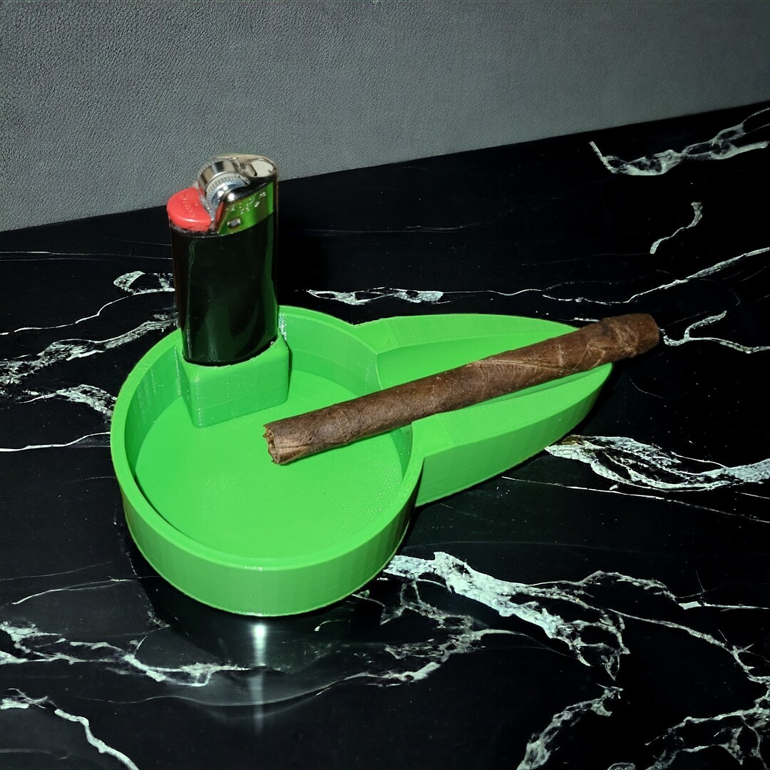 Personal Ashtray With Lighter Holder, Gift for Him or Her, Smoker ...