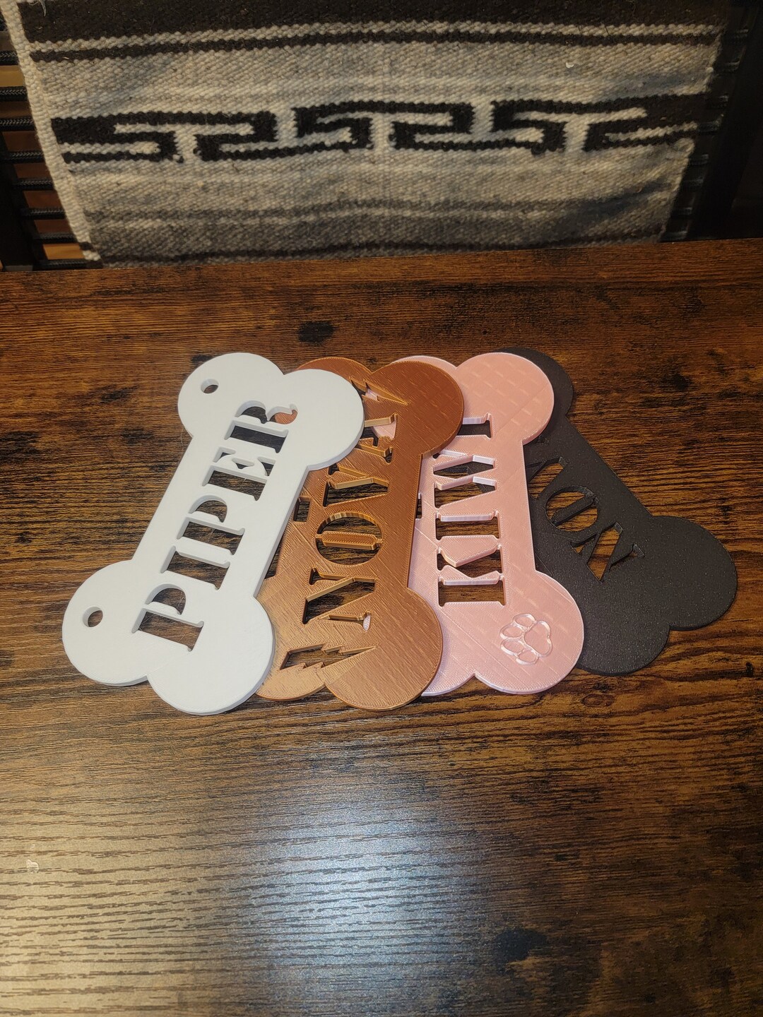 Kennel Pet Name Plates, Set of 2, Crate Pet Tags, Doghouse Signs, Dog ...